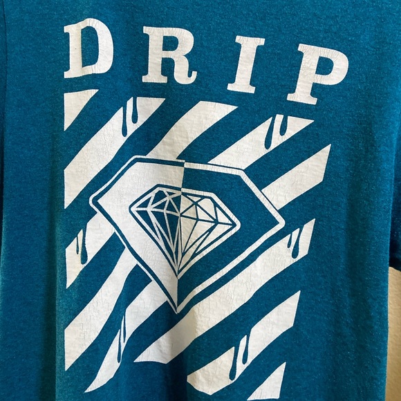 Eighty Eight | Shirts | Eighty Eight Drip Full Front Graphic Skate Mens S Jr 82 Blue Tshirt ...